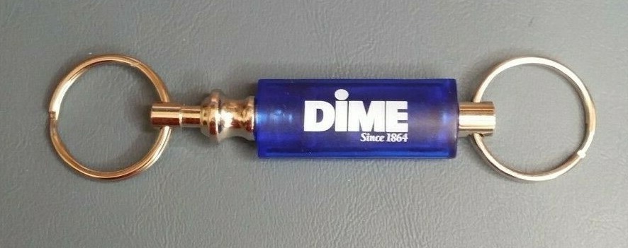 VINTAGE Dime Bank Double Key Chain | eBay