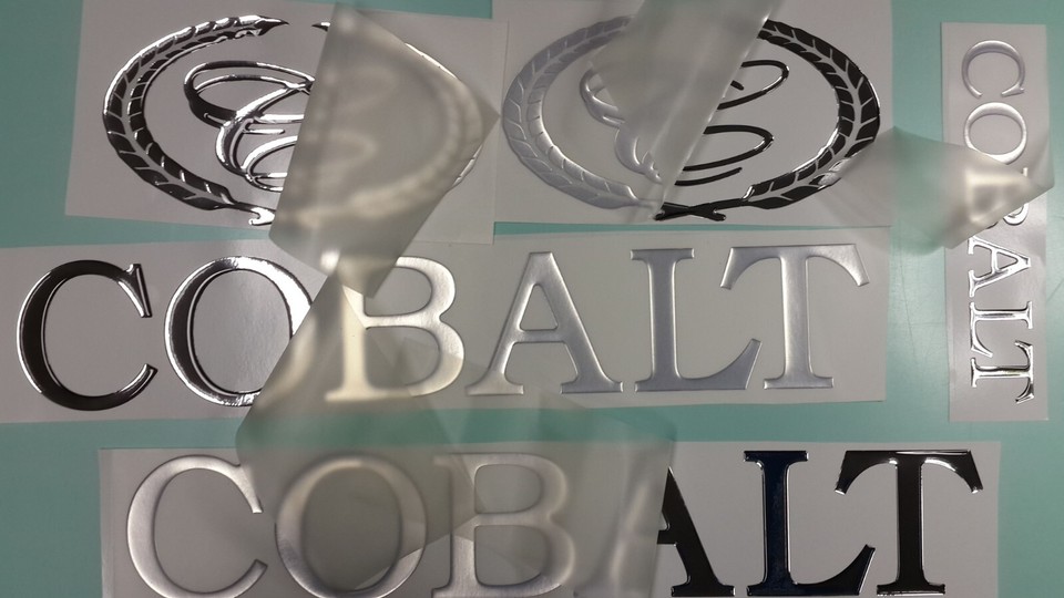 Cobalt boat Emblems 20" chrome + FREE FAST delivery DHL express ...