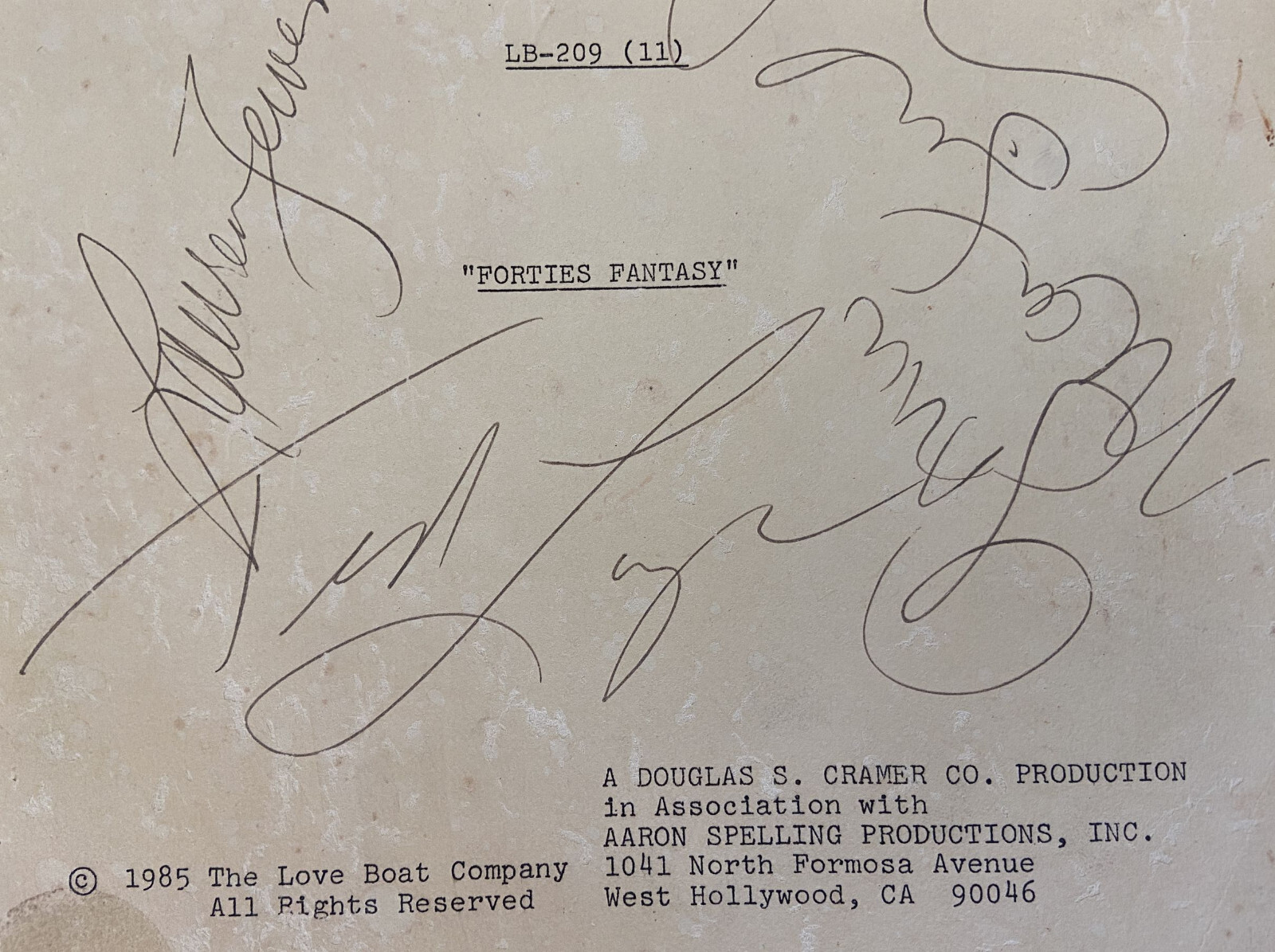 The Love Boat TV Script Signed Bernie Kopell Lauren Tewes Gavin MacLeod ...