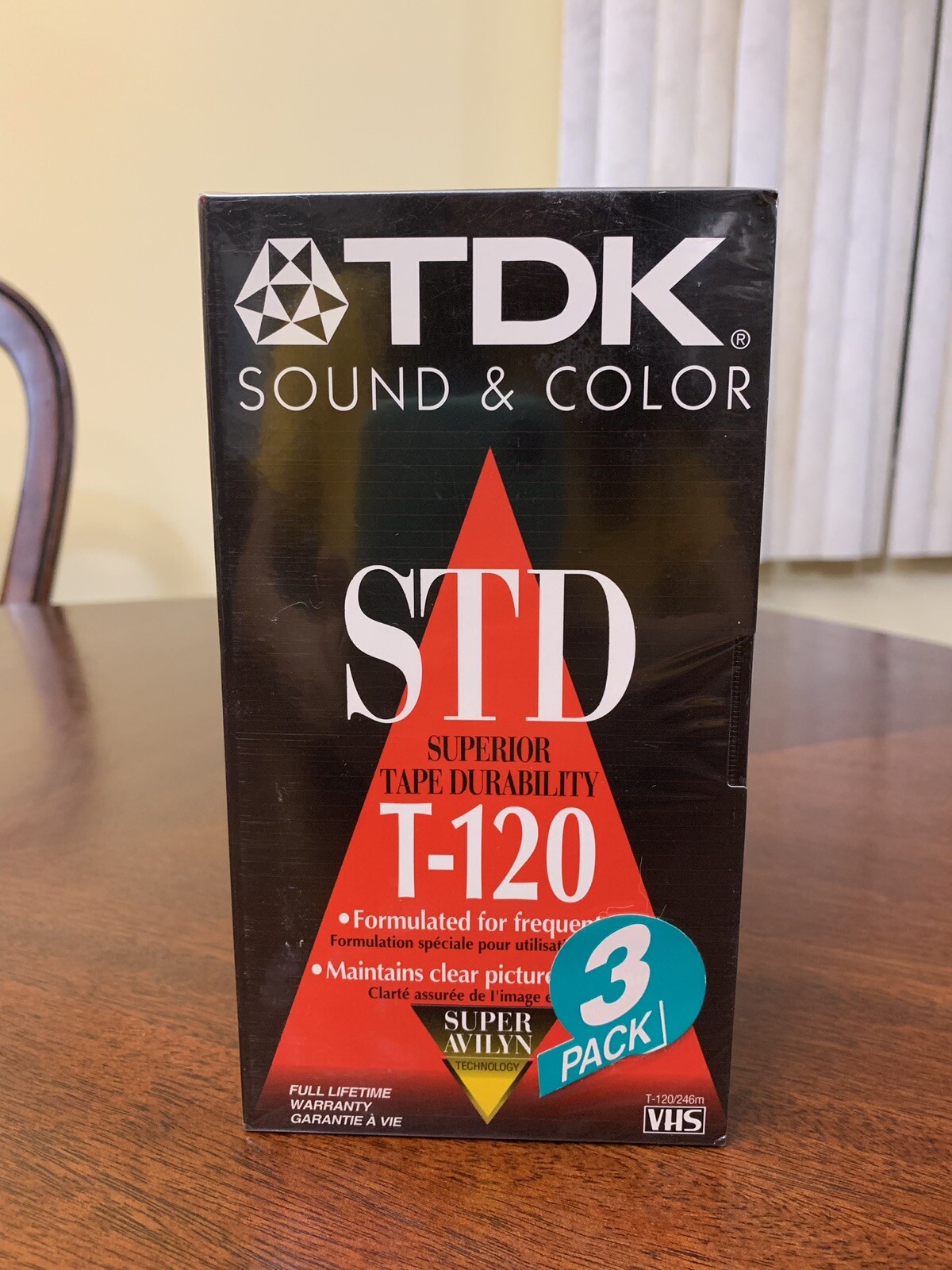 3 Pack TDK, STD T-120 VHS Tapes Brand New Sealed Blank | eBay