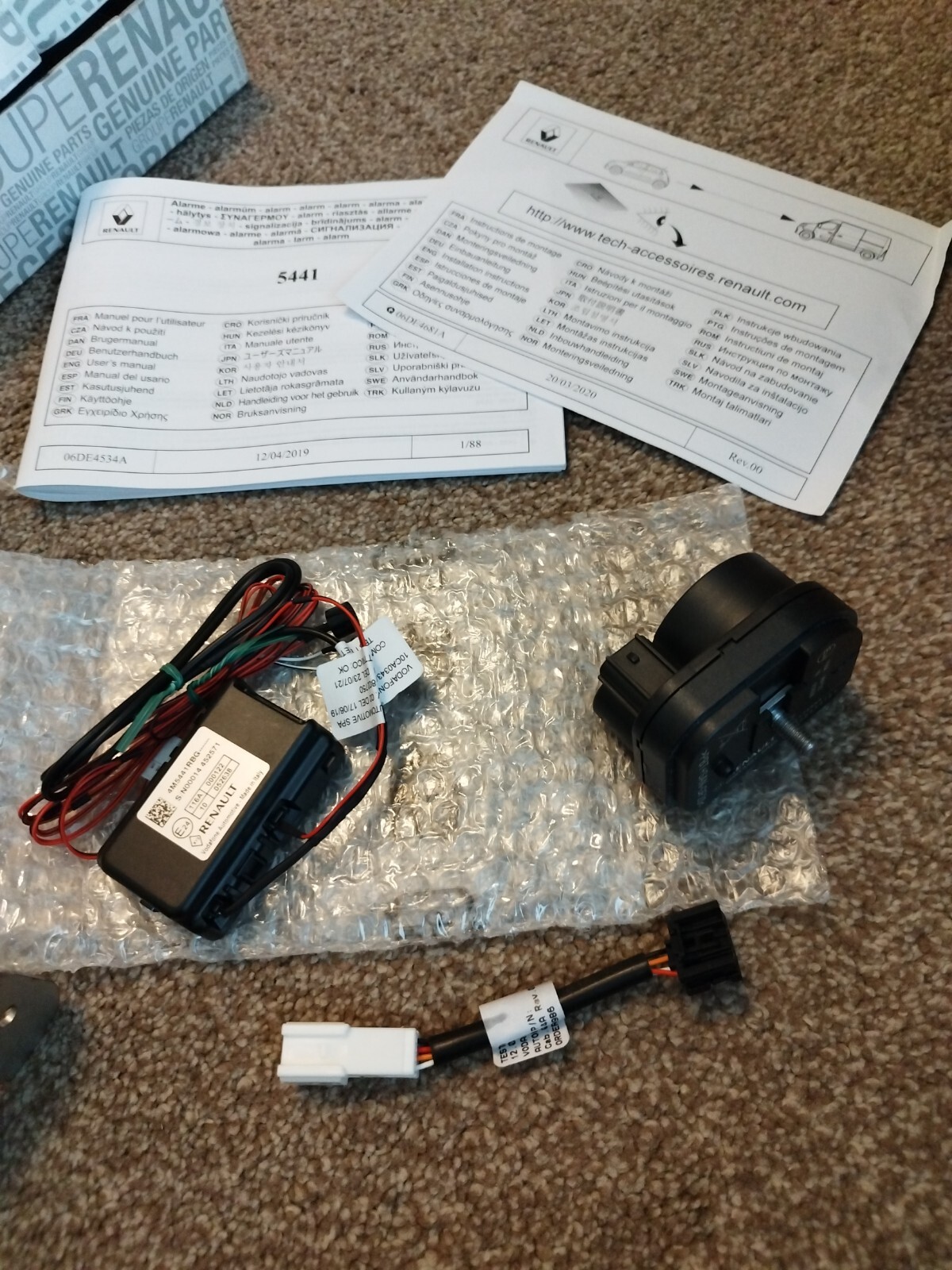 Genuine Renault Anti-Theft Safety Alarm Sensor System Arkana 8201736712 ...