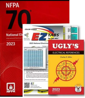 NFPA 70 2023 NEC Code Book nfpa PB + Ugly's Electrical Ref Spiral + EZ New Stock | eBay
