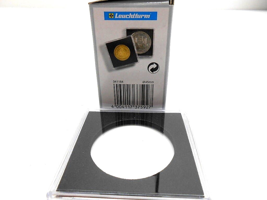 45mm - 5 XL Quadrum Square Coin Capsule Holders for Large Round Coins ...