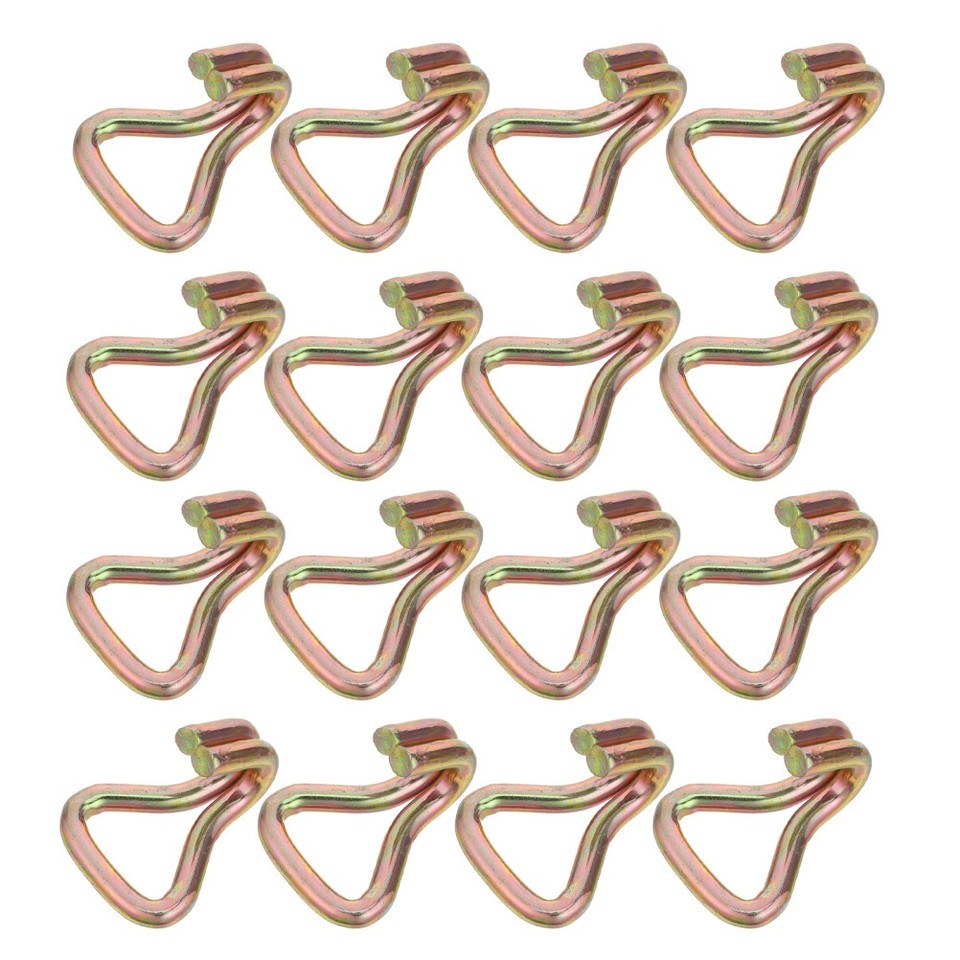 20pcs Double J Hooks Heavy Duty Steel Cargo Tensioner Ratchet Strapping ...
