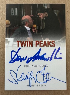2025 Rittenhouse Twin Peaks Don Amendolia/Sherilyn Fenn Dual Autograph ...