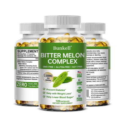 Bitter Melon Complex 2500mg Per Serving Help With Weight Loss,Lower ...