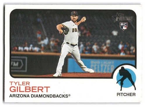 Tyler Gilbert 2022 Topps Heritage Baseball #36 Arizona Diamondbacks ...
