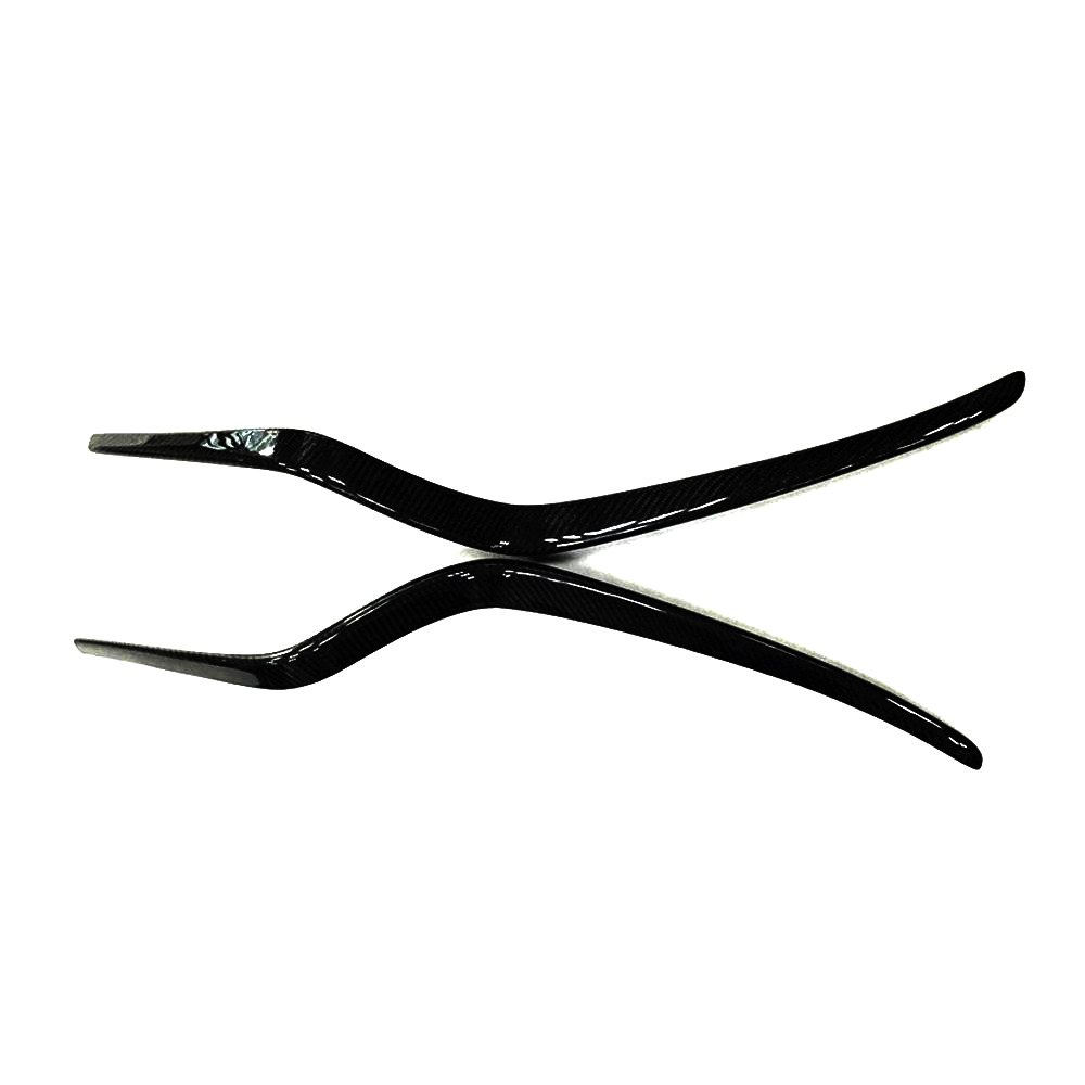 Gloss Black Front Bumper Fins Fender Vent Wing Fit for Porsche Macan ...