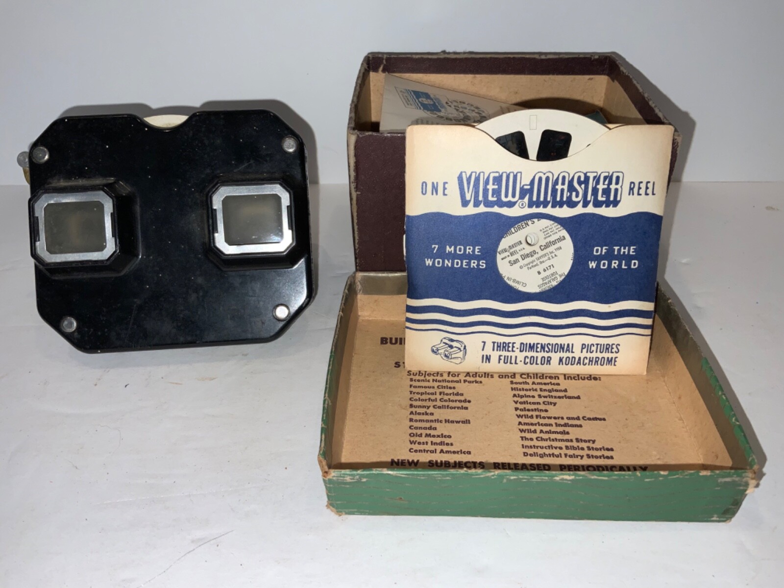 1925-1949 ANTIQUE SAWYER VIEW-MASTER SLIDE VIEWER BLACK BAKELITE USA ...