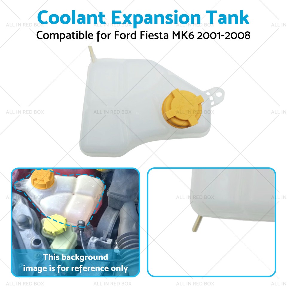 RADIATOR EXPANSION BOTTLE TANK HEADER & CAP FIT FORD FIESTA MK6 WP WQ ...