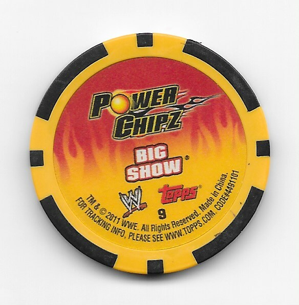 BIG SHOW 2011 WWE Topps Power CHIPZ #9 Wrestling POKER Paul Wight THE ...