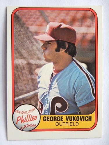 George Vukovich #21 Fleer 1981 Baseball Card (Philadelphia Phillies) VG ...