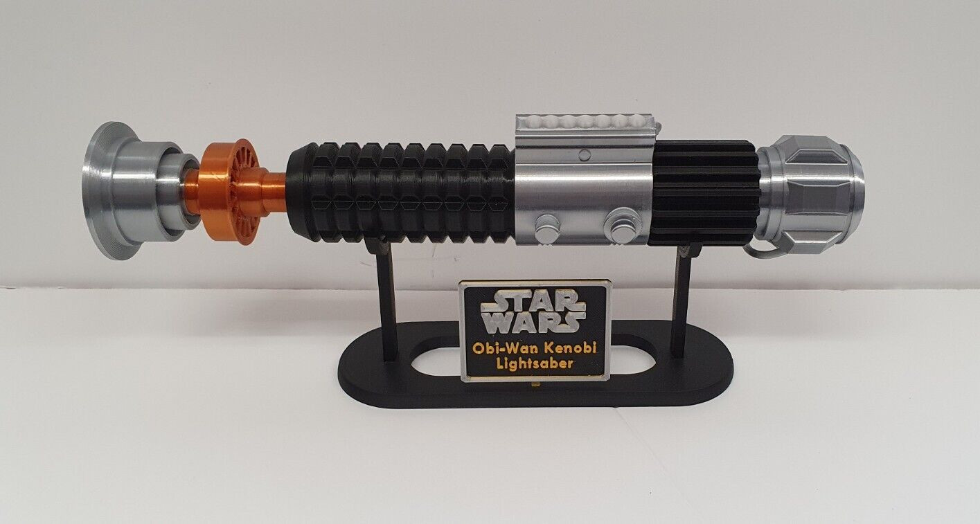 Obi Wan Lightsaber With Display Stand- 3D | Grelly UK