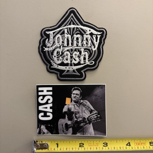 Johnny Cash (Sticker & Iron on Patch Set) Country /Rock / Music / Art ...