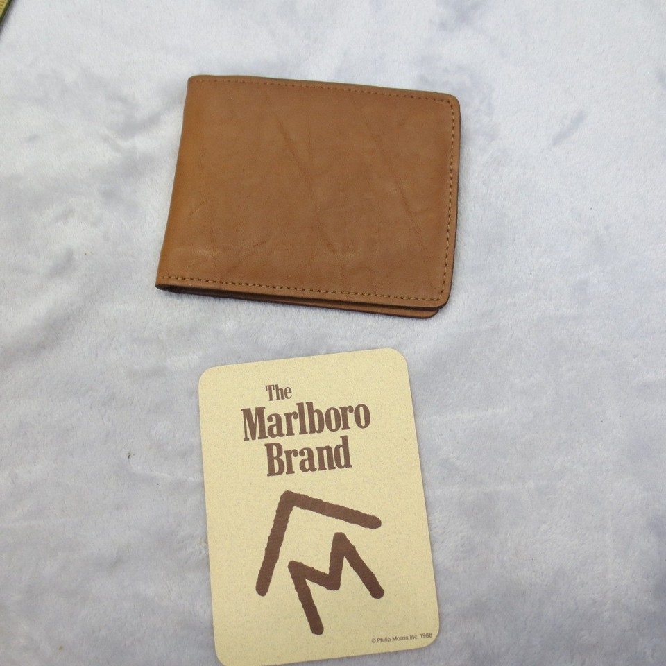 Vintage Marlboro Brand Genuine Leather Bi-Fold Wallet Brazil Branded | eBay