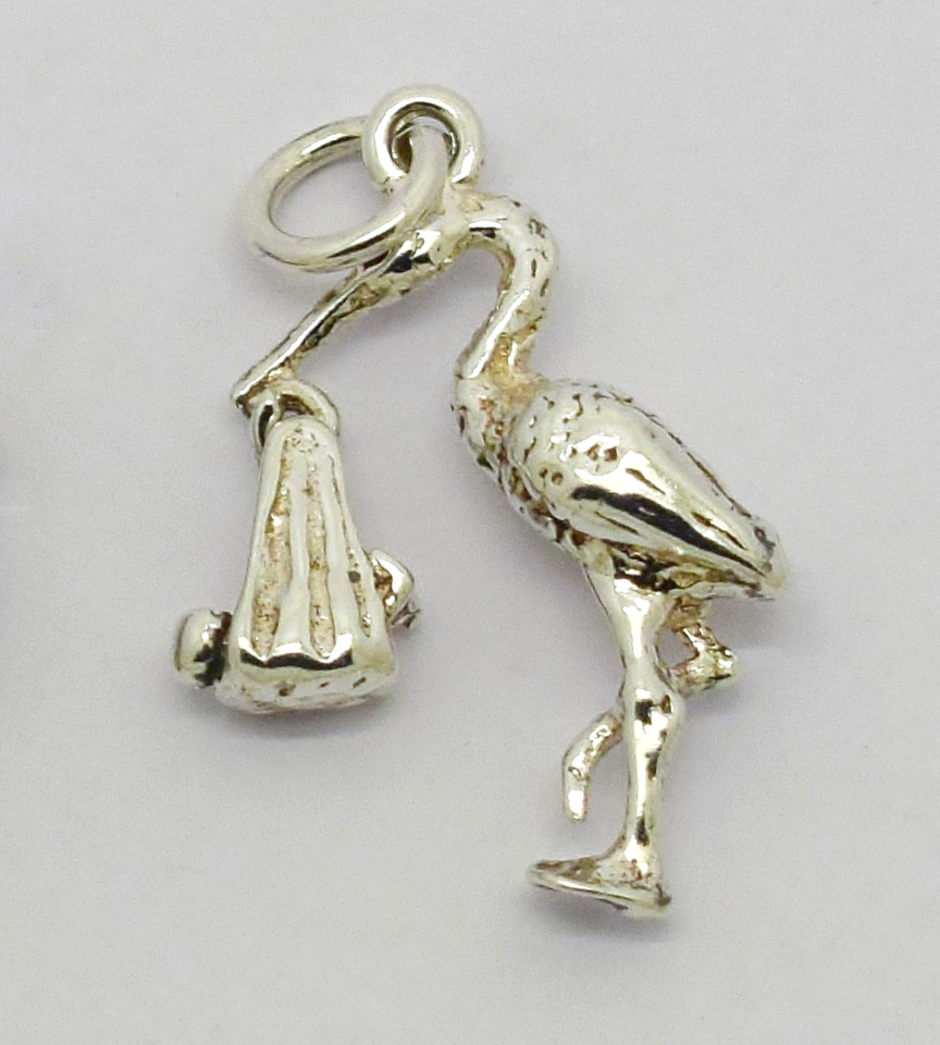 9 Vintage Sterling Silver Pendants/Charms inc HM Irish Harp, Eiffel ...