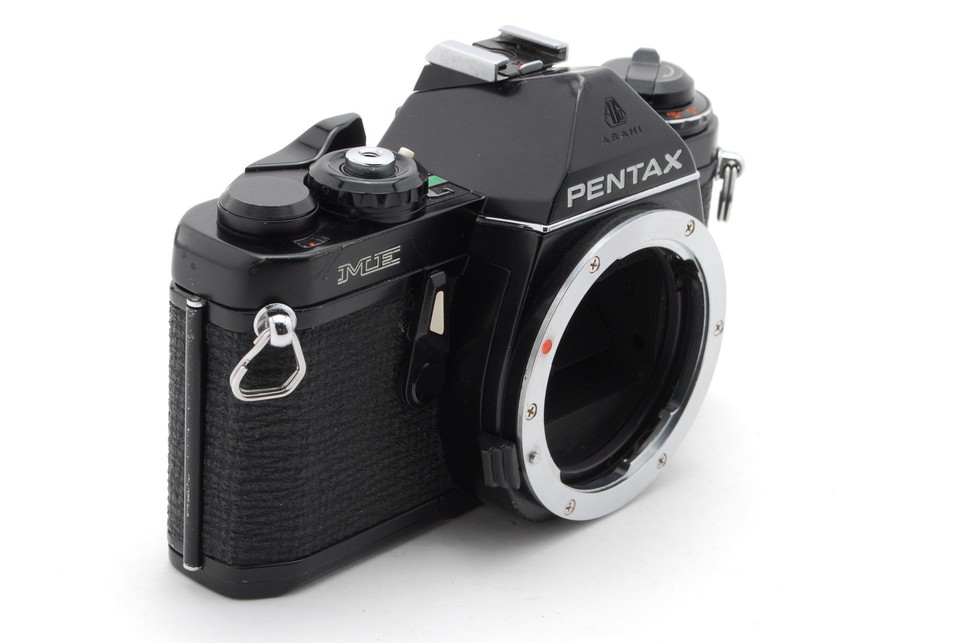 [Near MINT] Pentax ME Black 35mm SLR Film Camera SMC M 50mm F1.7 Lens ...