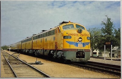 Vintage Postcard Union Pacific Portland Rose Train Railroad Boise Idaho ...