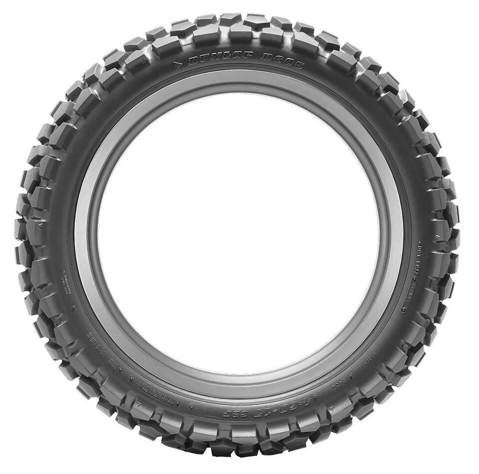 DUNLOP D605 90/90-21 4.60-17 KLR650 Front Rear Tire Set Dual Sport ...