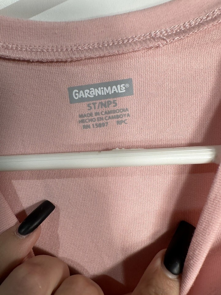 garanimals toddlers pink long sleeve shirt size 5T | eBay