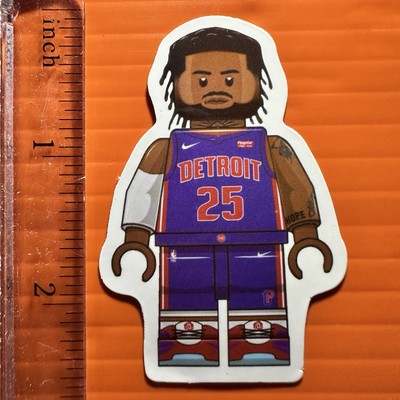 Derrick Rose Lego STICKER NBA Basketball Detroit Pistons | eBay