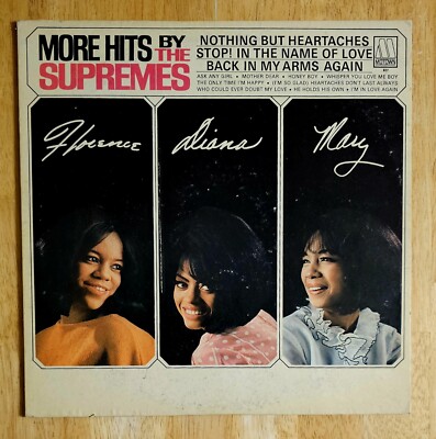 More Hits By The Supremes Vintage Vinyl LP Record VG+ Diana Ross Motown ...