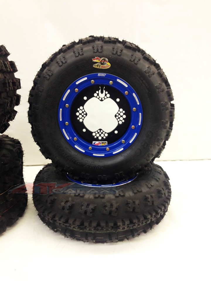 Yamaha Banshee YFZ450 DWT G3 Beadlock Rims GBC XC Master Tires Front ...