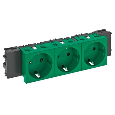OBO Bettermann Steckdose 0 Grad, 3-fach STD-D0C MZGN3 Abdeckung Stecker ...
