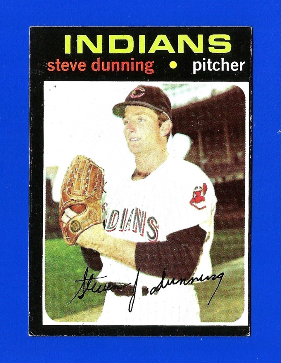 1971 Topps BASEBALL SET BREAK #294 STEVE DUNNING CLEVELAND INDIANS (JP1 ...