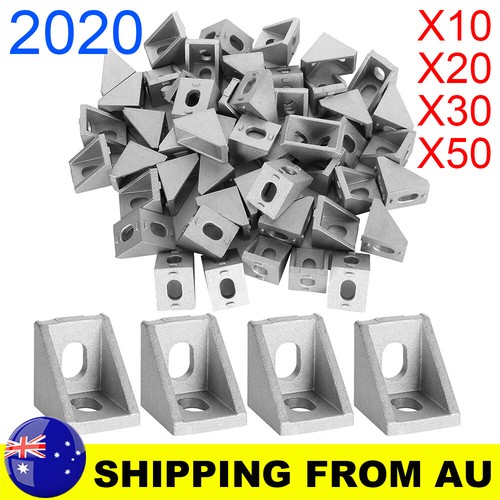 2020 Angle Bracket Corner Right Aluminum L Shape Brace Profile T-slot ...