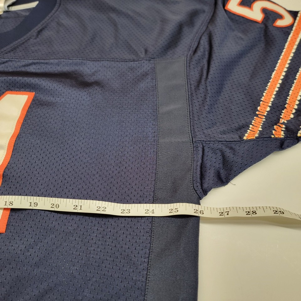 Chicago Bears Jersey Men Size 54 Brian Urlacher #54 NFL Distress ...