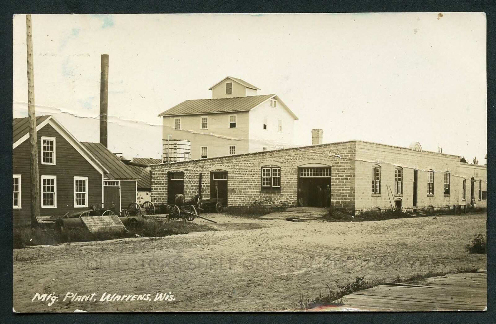 WARRENS WISCONSIN MANUFACTURING PLANT 1909 RPPC REAL PHOTO POSTCARD | eBay