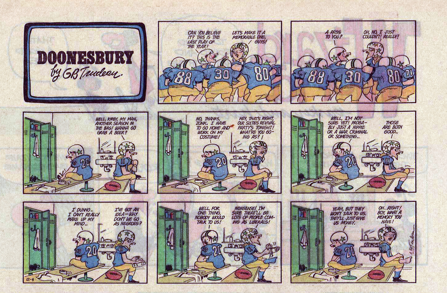 Doonesbury by Gary Trudeau - lot of 24 color Sunday comic pages from ...