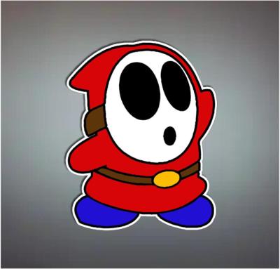 Nintendo NES Super Mario Bro's Shy Guy 4" Vinyl Decal Sticker Emblem | eBay