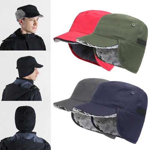 Winter Warm Hat Men Women Ear Flap Skull Cap Windproof Ski Hat for Cold ...
