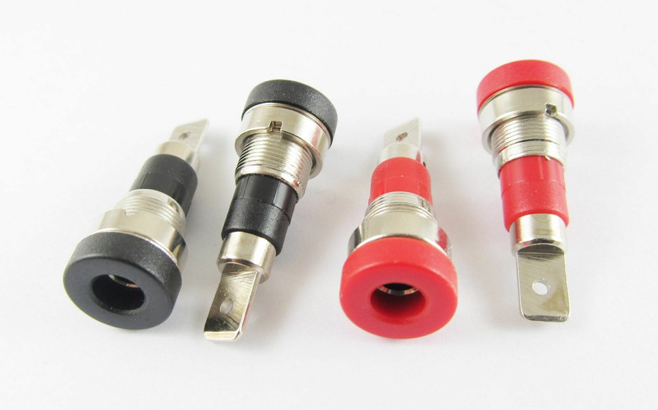 10 Multimeter Instrument 4mm Binding Post Banana Jack Panel Mount Test ...