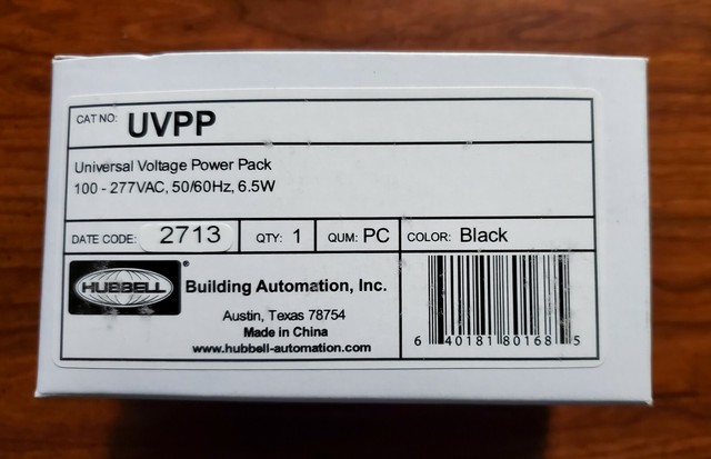 Hubbell Building Automation UVPP Universal Voltage Power Supply for Low ...