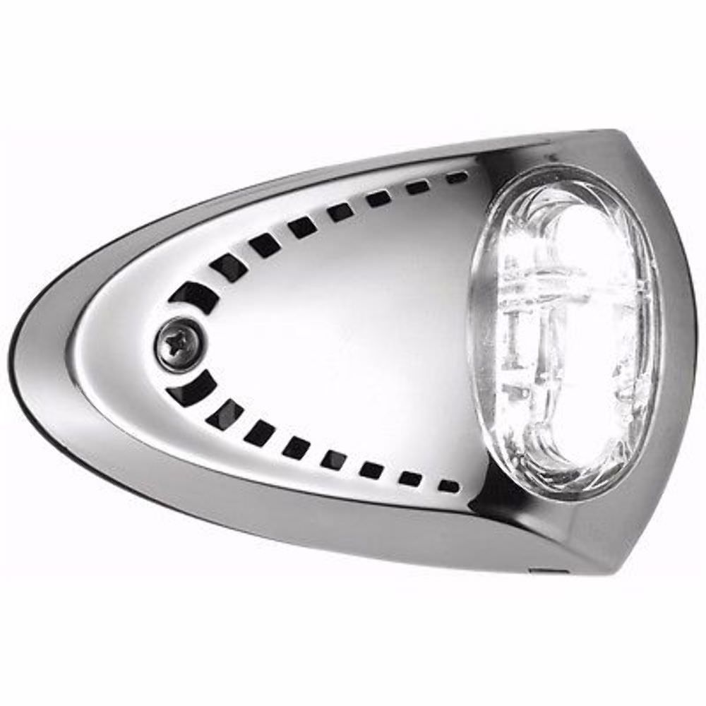 Attwood LED Docking light 6522SS7 Clamshell Stainless Steel Bezel Wider ...