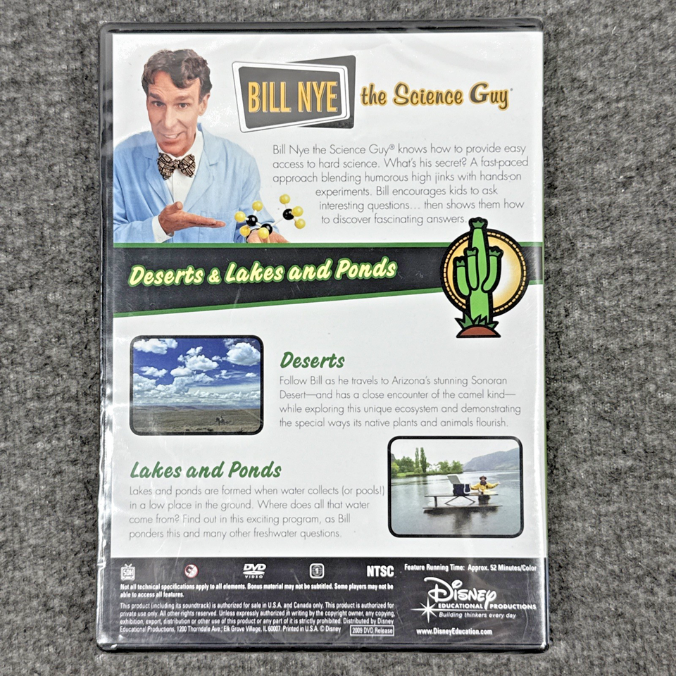 Bill Nye The Science Guy Deserts & Lakes and Ponds DVD Ecosystems ...