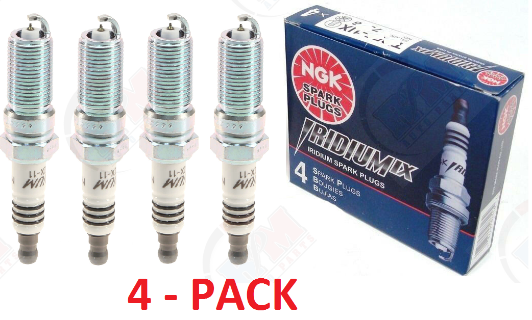 4 pc 4 x NGK Iridium IX Plug Spark Plugs 6510 LTR7IX-11 6510 LTR7IX11 ...
