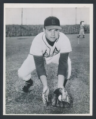 1955 Ken Boyer, "Young St. Louis Cardinals Third Baseman" Posed Action ...