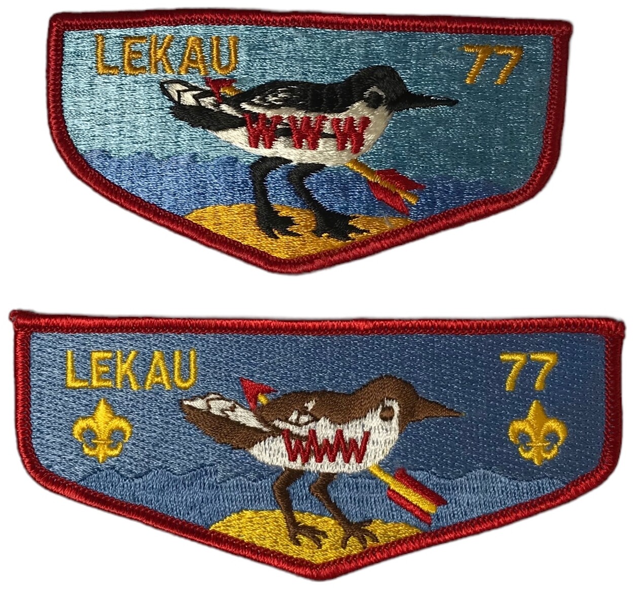 Lekau Lodge 77 Camden County Council NJ Lot of 2 Flap RED (YX1218) | eBay