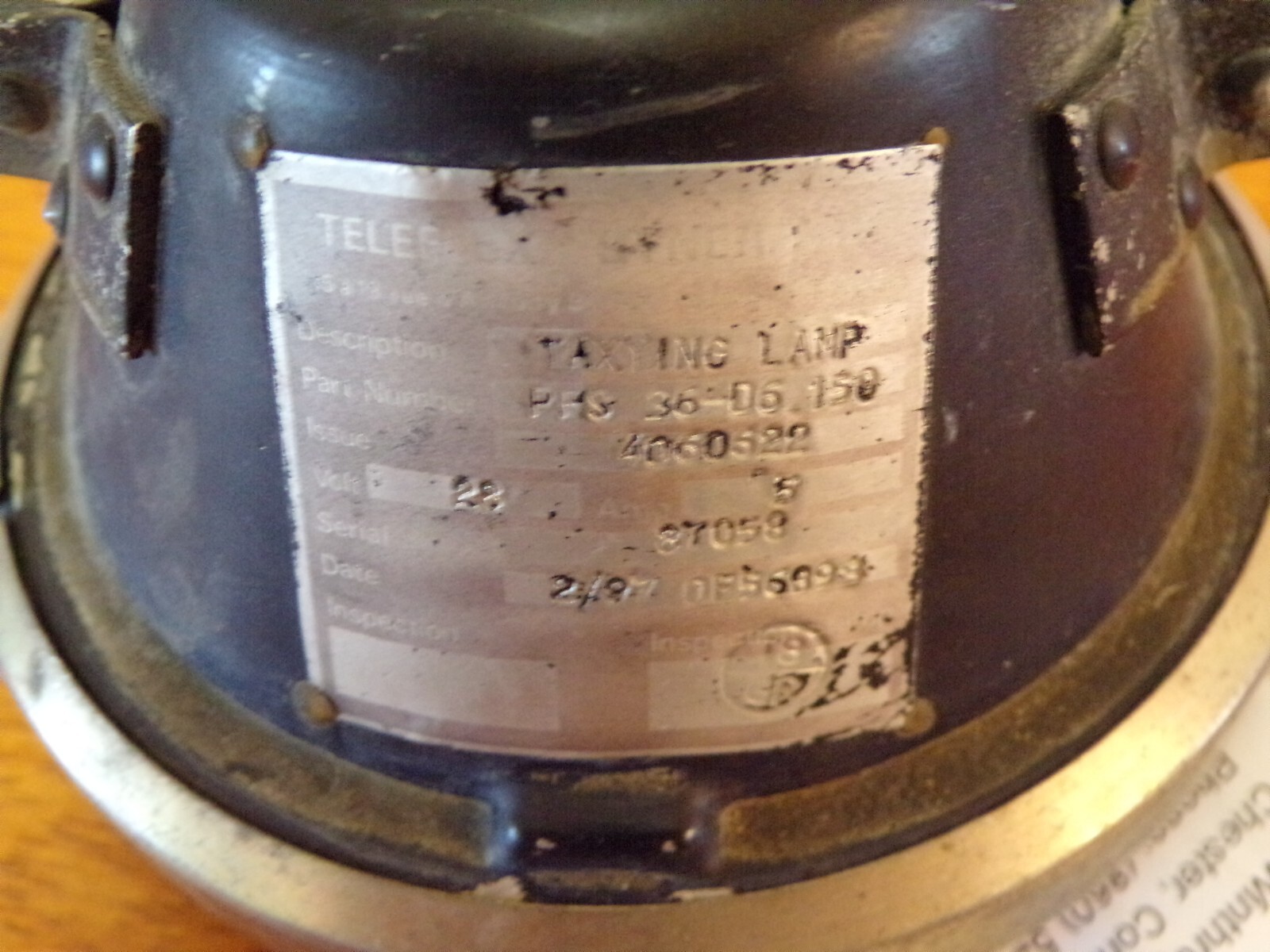 Aircraft Taxi Way Light Teleflex PPS 36-D6150 | eBay