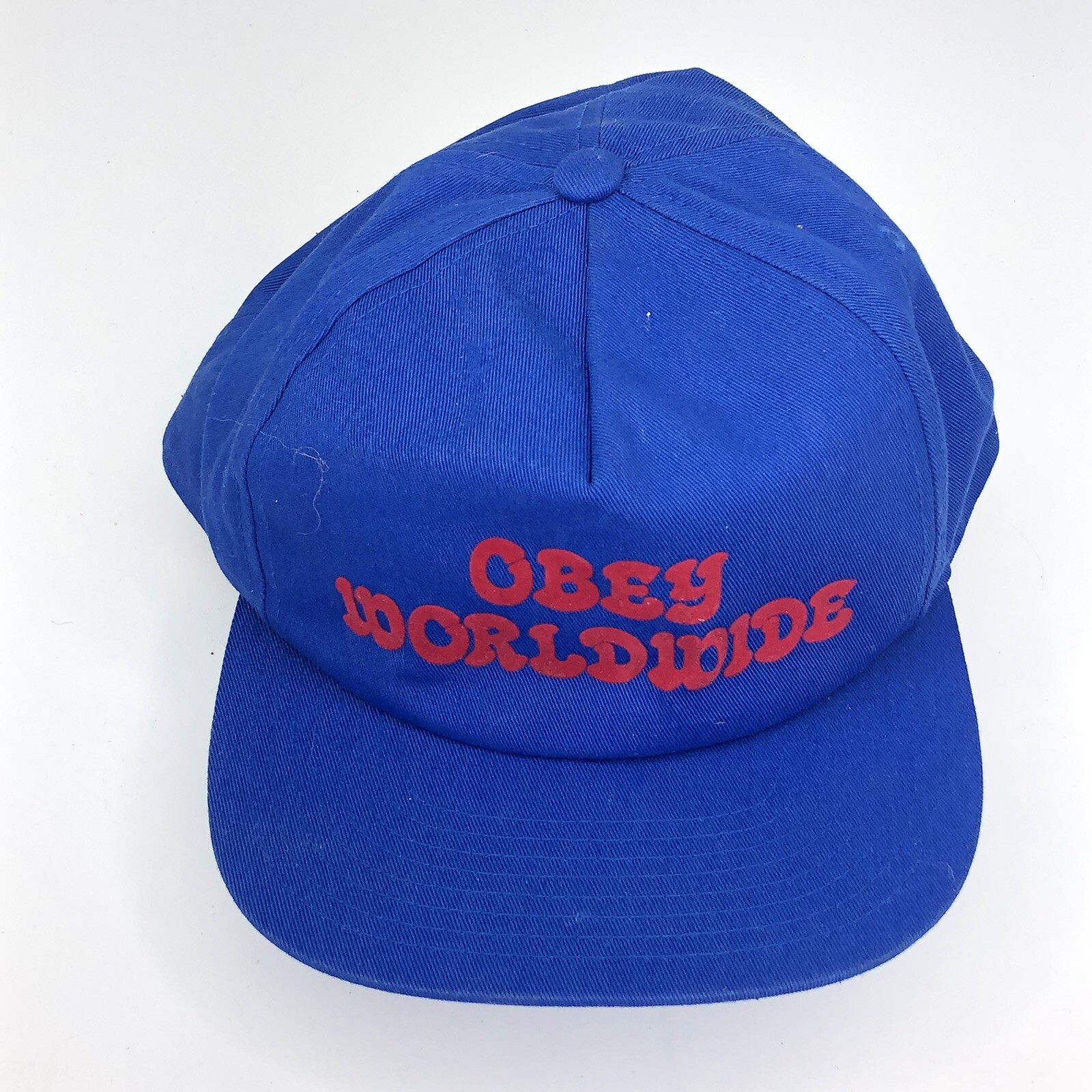 Rare Obey Worldwide Sample Hat Snapback Rare Blue c20 - Gem