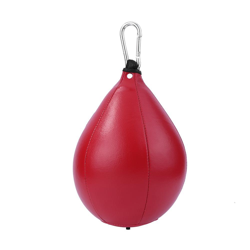 Pear Shape Speed Ball Swivel Boxing Punch Bag Punching Speedball (Red ...