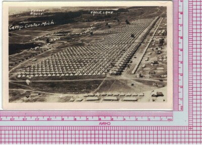 Photo Postcard Panorama of Camp Custer in Michigan | eBay