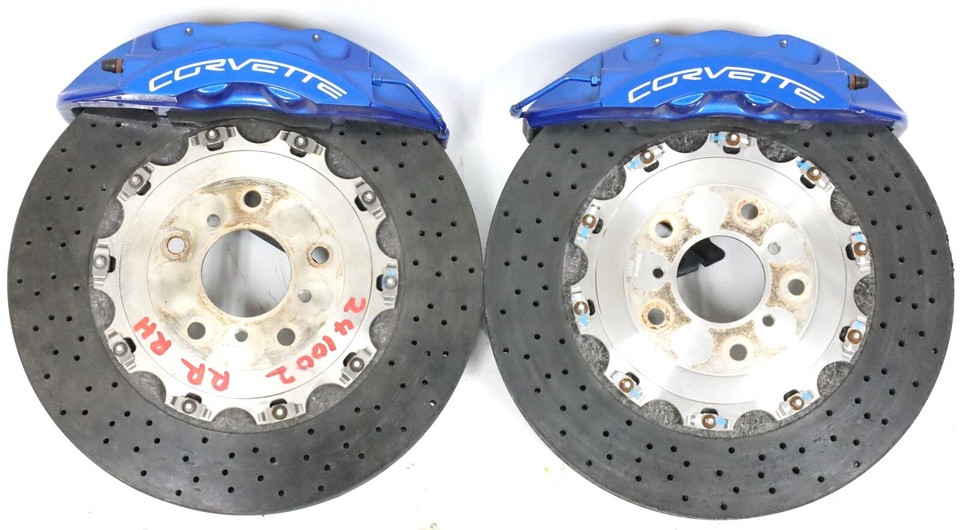 2009-2013 Corvette C6 ZR1 Carbon Ceramic Brake Caliper Rotor Set Front ...