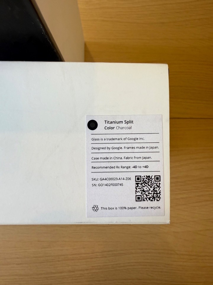 Google Glass XE-C Explorer Edition – Full Kit + Titanium Frame – New ...