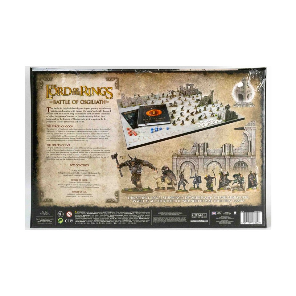 GW LotR Strategy Game Battle of Osgiliath Box Fair/NM | eBay