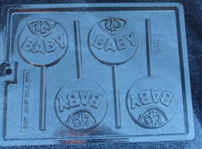 BABY BIB LOLLIPOP CHOCOLATE CANDY MOLD DIY BABY SHOWER PARTY FAVORS ...